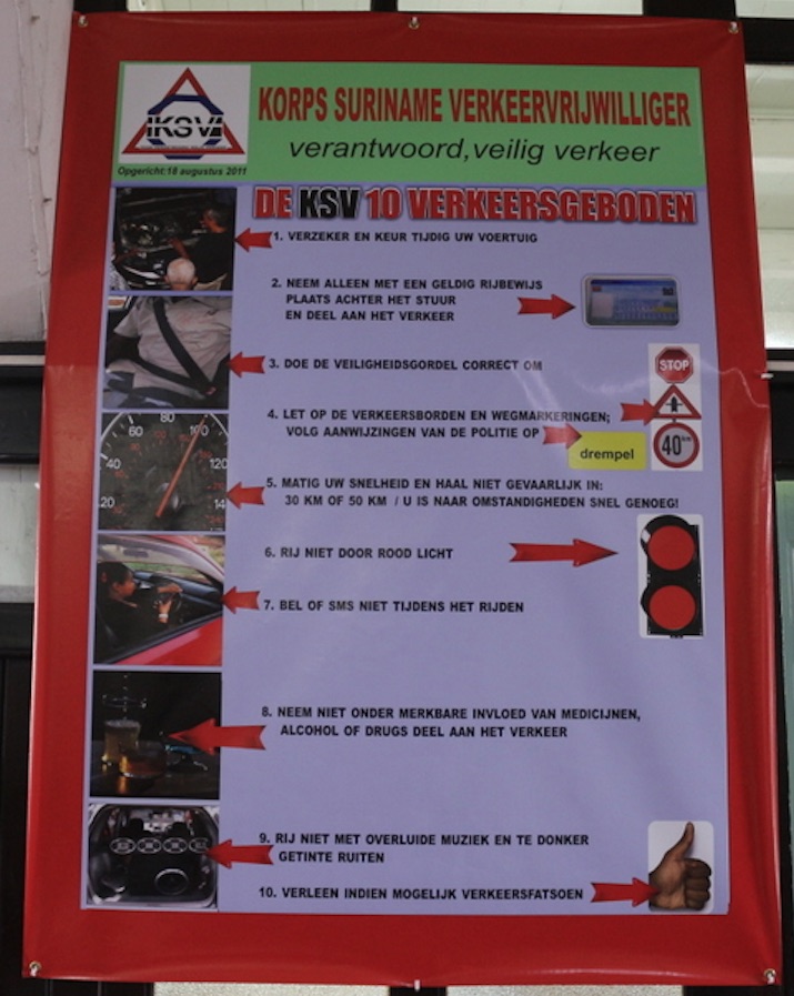 Extra aandacht voor verkeersveiligheid in Suriname tijdens Road Safety ...