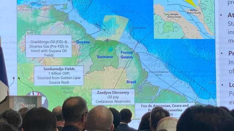 Guyana boos over Surinaamse kaart tijdens energiesummit in Paramaribo ...